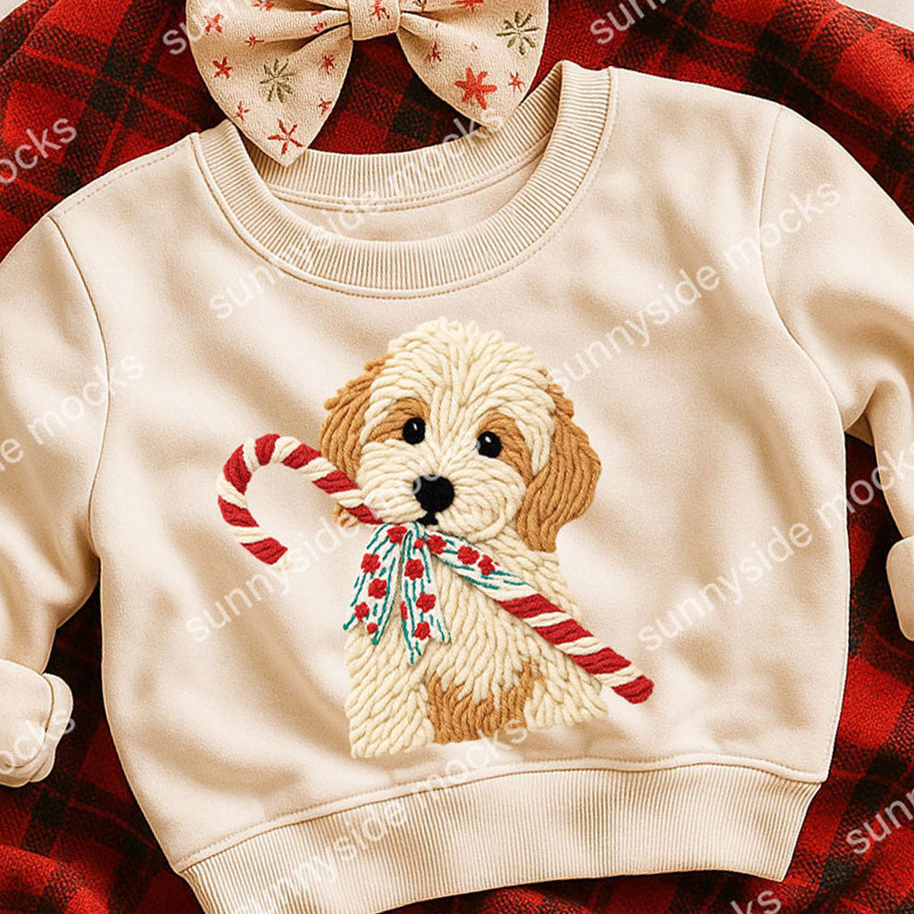 **DIGITAL DOWNLOAD** Goldendoodle Faux Yarn PNG – Howdy Honey Transfers
