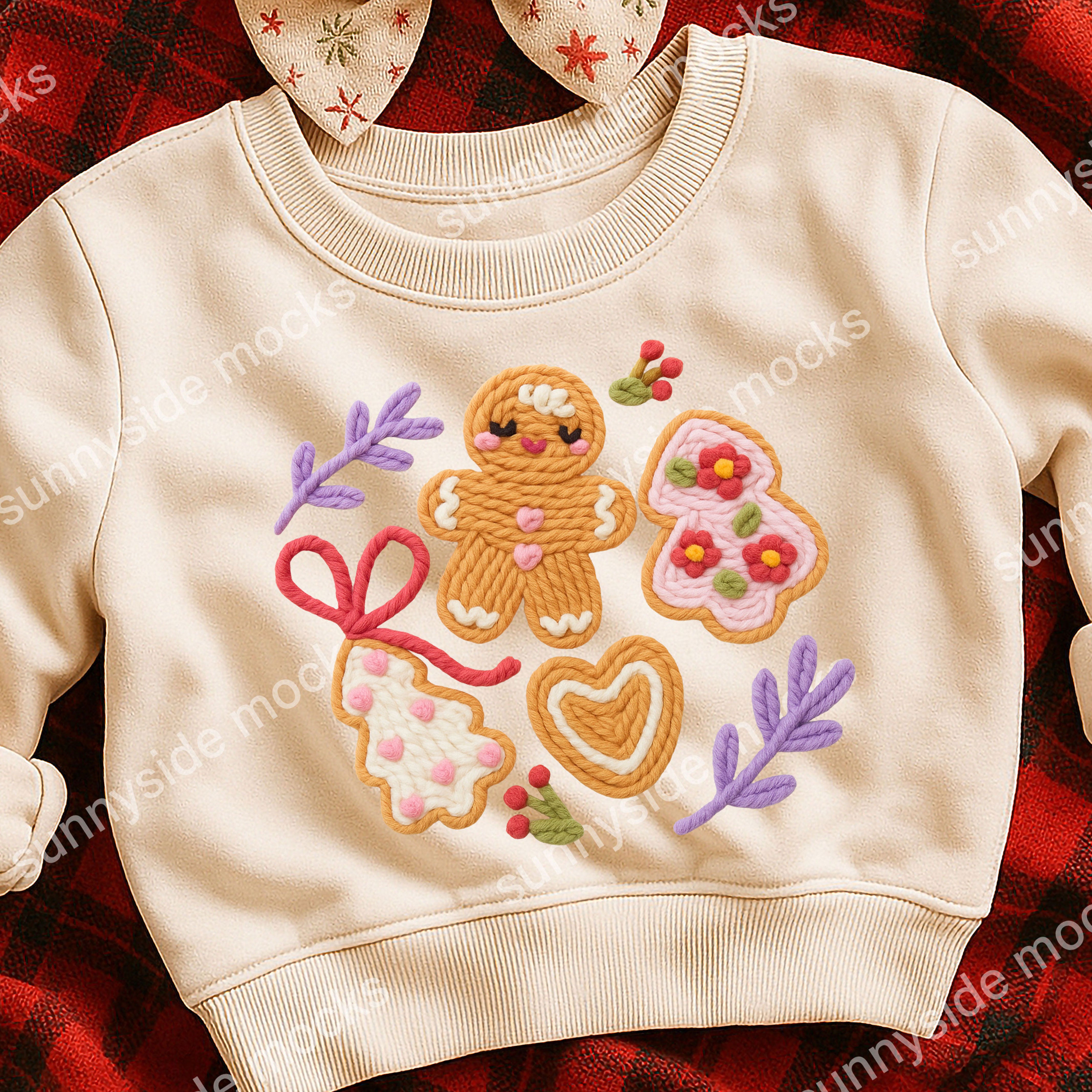 **DIGITAL DOWNLOAD** Christmas Sweets Faux Yarn PNG – Howdy Honey Transfers